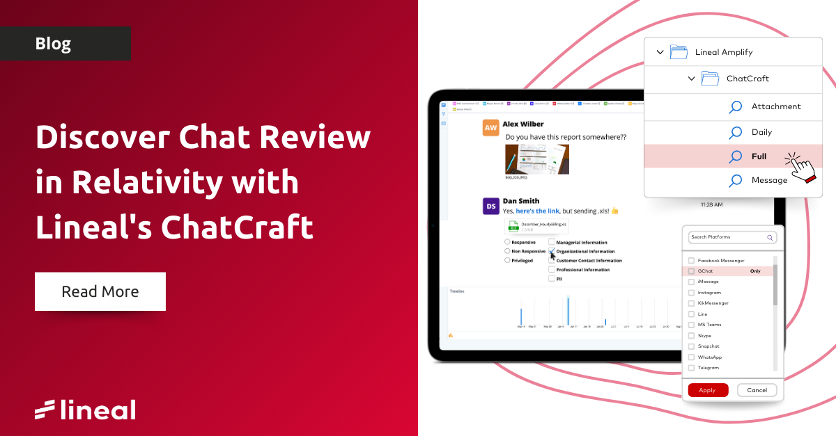 Discover Chat Review in Relativity with Lineal’s ChatCraft